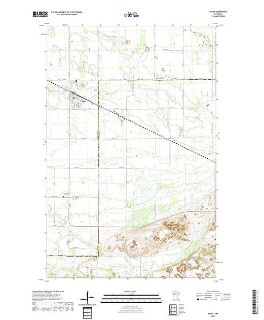 US Topo 7.5-minute map for Oklee MN – American Map Store