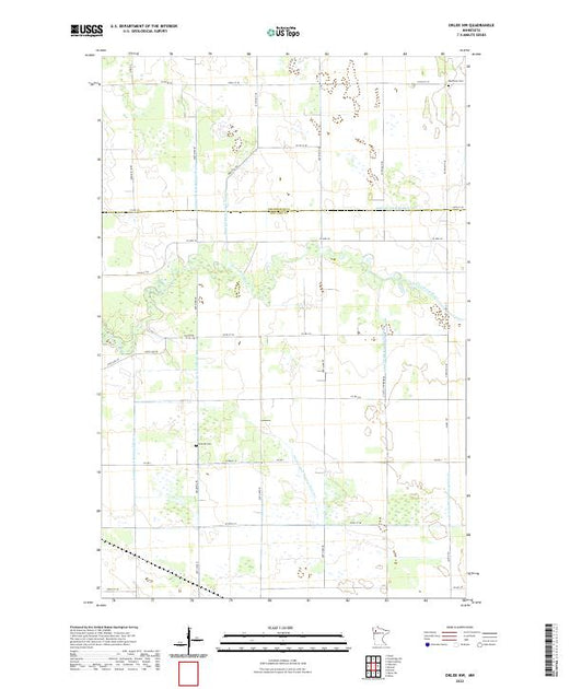 US Topo 7.5-minute map for Oklee NW MN – American Map Store