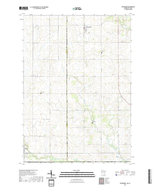 US Topo 7.5-minute map for Ostrander MNIA – American Map Store