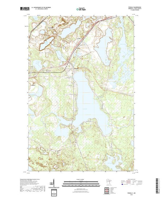 US Topo 7.5-minute map for Pengilly MN – American Map Store