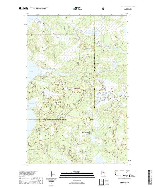 US Topo 7.5-minute map for Pennington MN – American Map Store