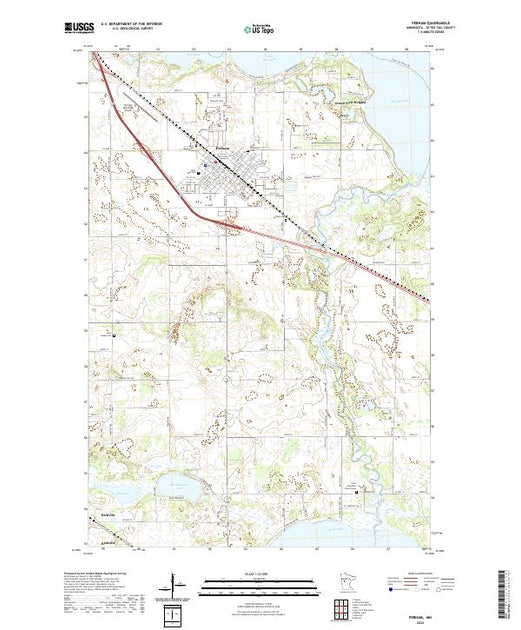 US Topo 7.5-minute map for Perham MN – American Map Store