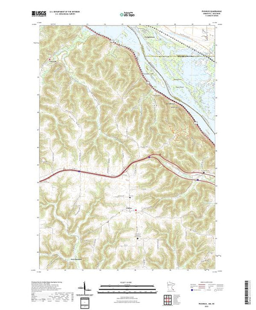 US Topo 7.5-minute map for Pickwick MNWI – American Map Store