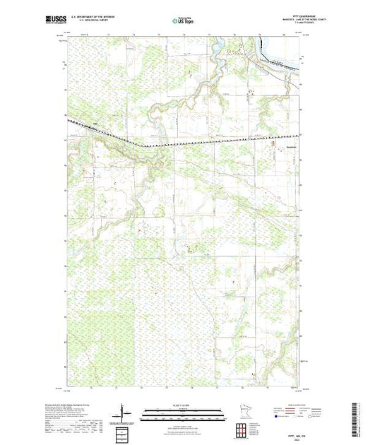 US Topo 7.5-minute map for Pitt MNON – American Map Store