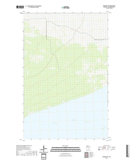US Topo 7.5-minute map for Ponemah NW MN – American Map Store