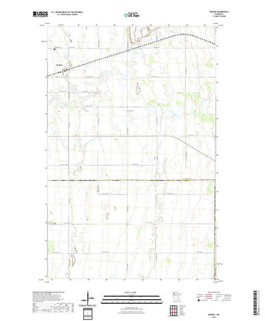 US Topo 7.5-minute map for Radium MN – American Map Store
