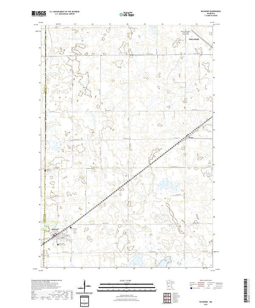 US Topo 7.5-minute map for Raymond MN – American Map Store