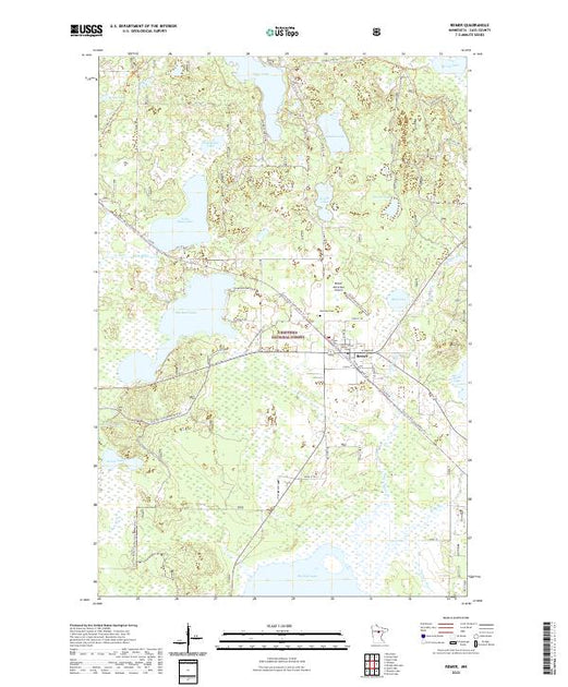 US Topo 7.5-minute map for Remer MN – American Map Store
