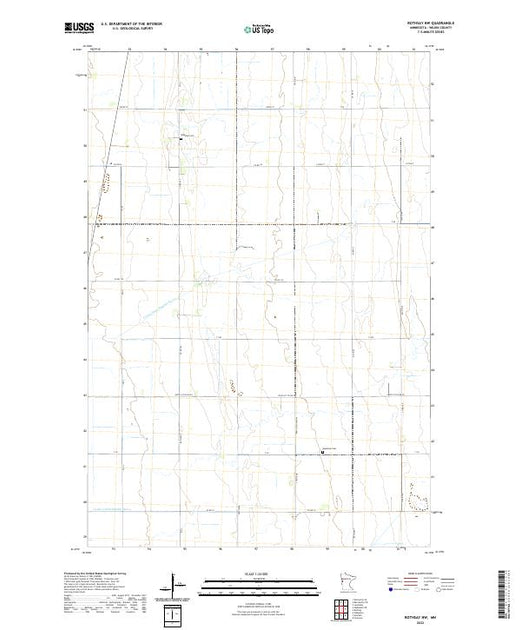 US Topo 7.5-minute map for Rothsay NW MN – American Map Store