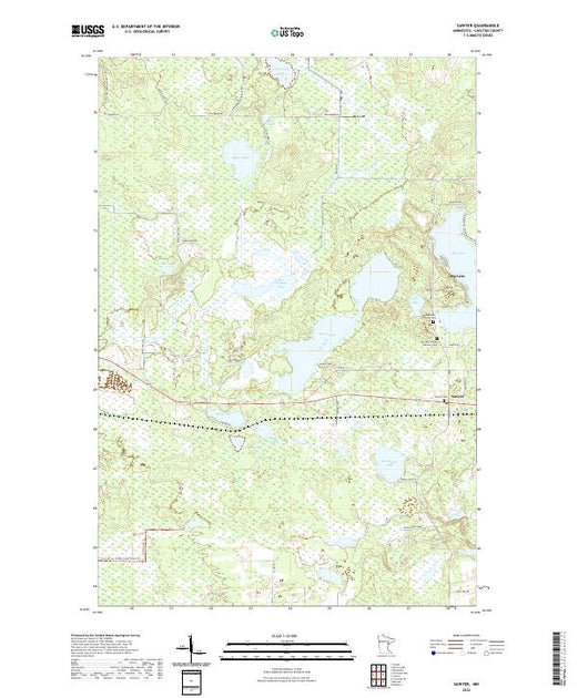 US Topo 7.5-minute map for Sawyer MN – American Map Store