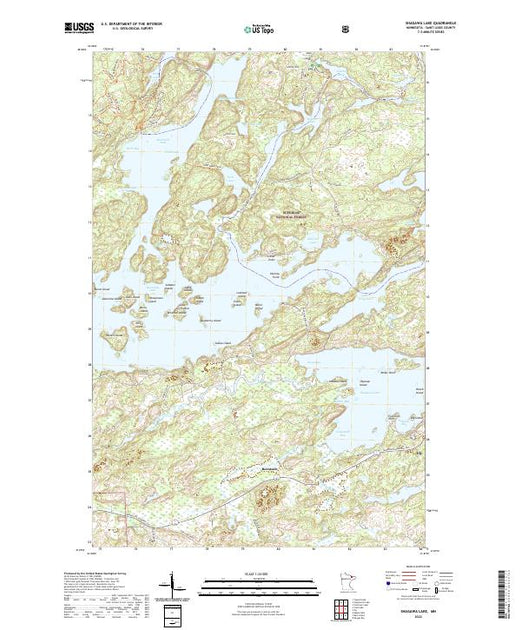 US Topo 7.5-minute map for Shagawa Lake MN – American Map Store