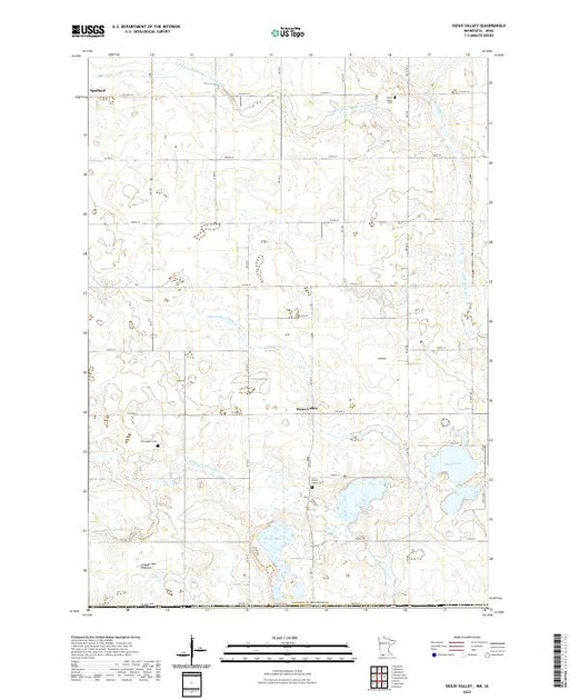 US Topo 7.5-minute map for Sioux Valley MNIA – American Map Store
