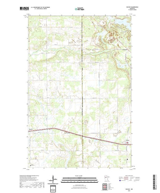 US Topo 7.5-minute map for Solway MN – American Map Store