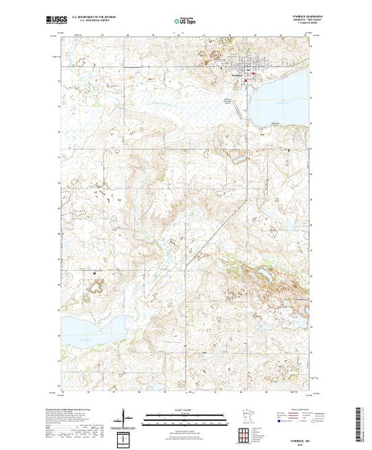 US Topo 7.5-minute map for Starbuck MN – American Map Store