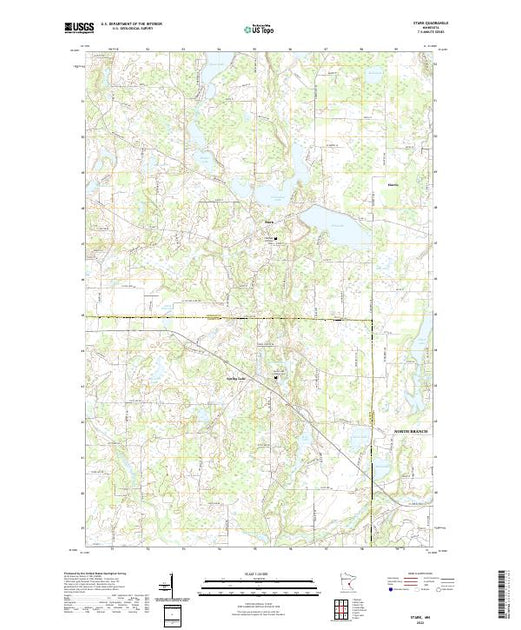 US Topo 7.5-minute map for Stark MN – American Map Store