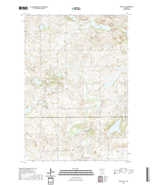 US Topo 7.5-minute map for Swift Falls MN – American Map Store