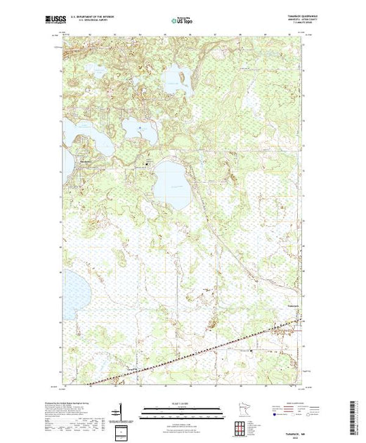 US Topo 7.5-minute map for Tamarack MN – American Map Store
