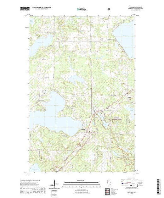 US Topo 7.5-minute map for Tenstrike MN – American Map Store