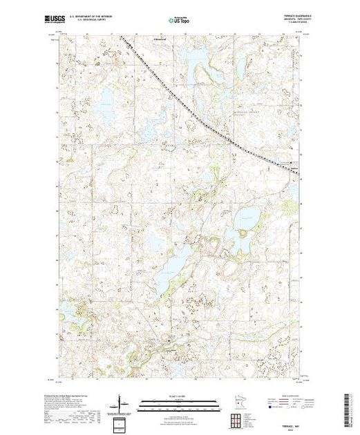 US Topo 7.5-minute map for Terrace MN – American Map Store