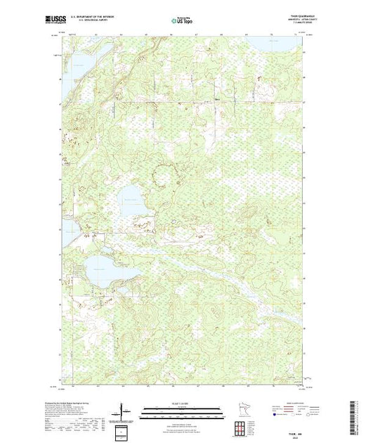 US Topo 7.5-minute map for Thor MN – American Map Store