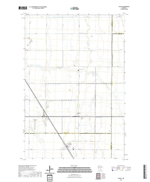 US Topo 7.5-minute map for Tintah MN – American Map Store