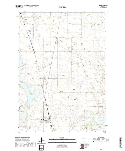 US Topo 7.5-minute map for Trimont MN – American Map Store