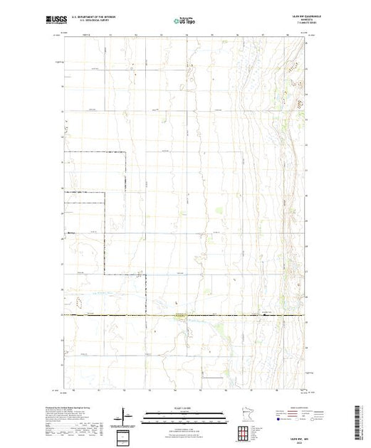 US Topo 7.5-minute map for Ulen NW MN – American Map Store