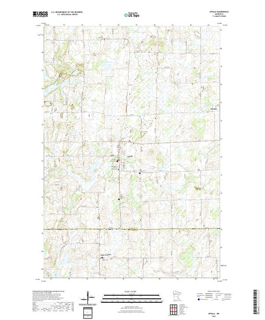 US Topo 7.5-minute map for Upsala MN – American Map Store