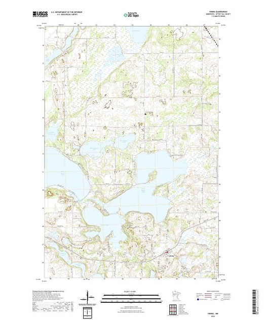 US Topo 7.5-minute map for Vining MN – American Map Store