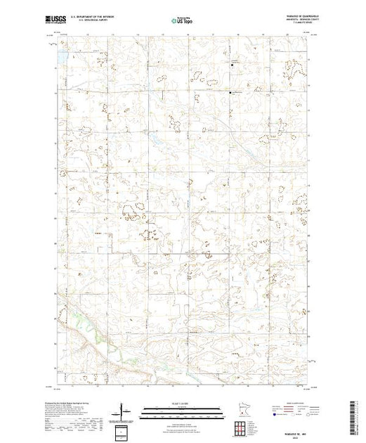 US Topo 7.5-minute map for Wabasso SE MN – American Map Store