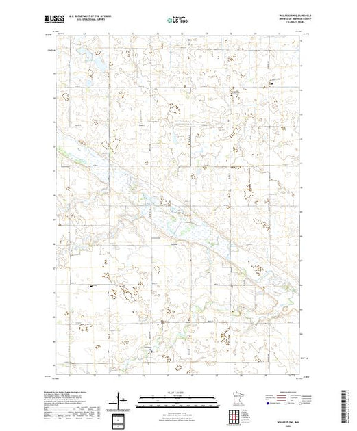 US Topo 7.5-minute map for Wabasso SW MN – American Map Store