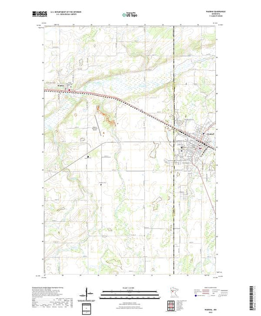 US Topo 7.5-minute map for Wadena MN – American Map Store