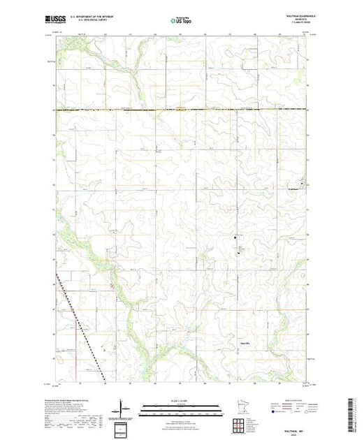 US Topo 7.5-minute map for Waltham MN – American Map Store