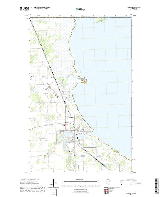 US Topo 7.5-minute map for Warroad MNMB – American Map Store