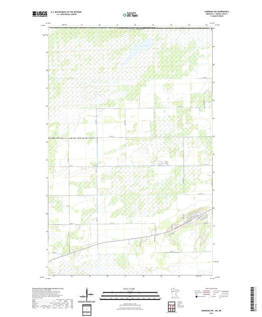 US Topo 7.5-minute map for Warroad NW MNMB – American Map Store