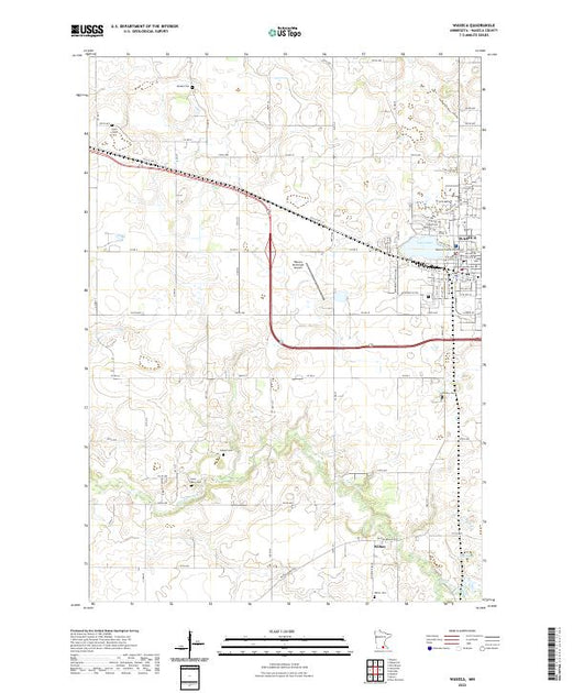 US Topo 7.5-minute map for Waseca MN – American Map Store