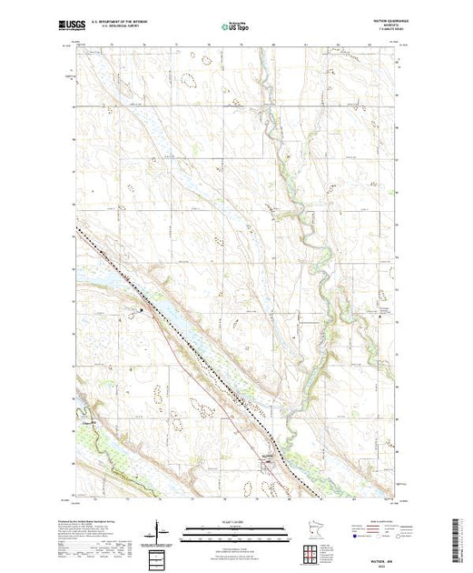 US Topo 7.5-minute map for Watson MN – American Map Store