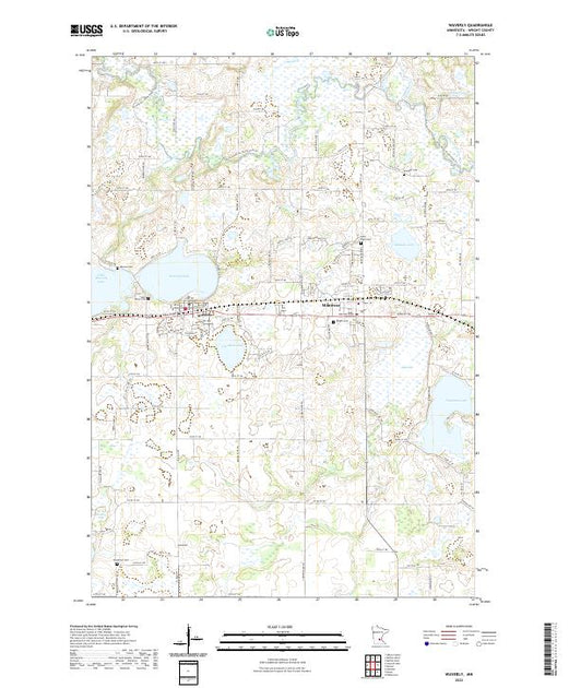 US Topo 7.5-minute map for Waverly MN – American Map Store