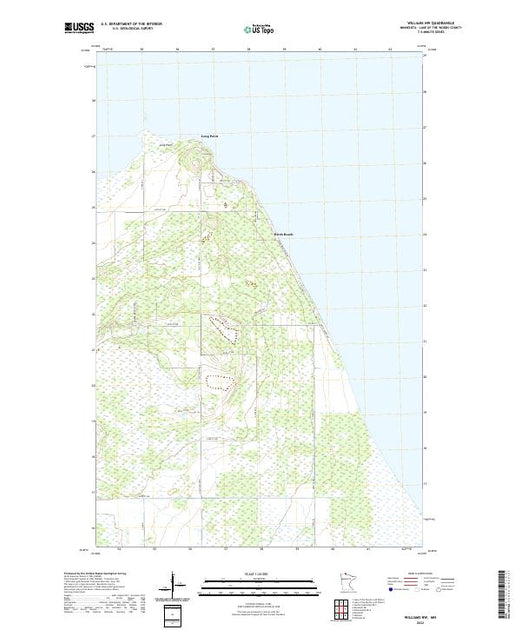 US Topo 7.5-minute map for Williams NW MN – American Map Store