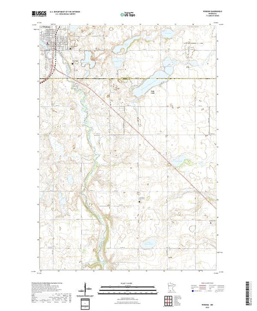 US Topo 7.5-minute map for Windom MN – American Map Store