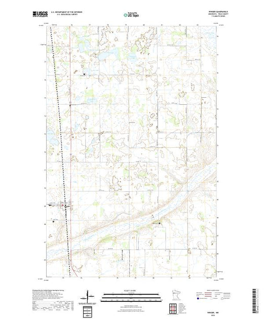 US Topo 7.5-minute map for Winger MN – American Map Store