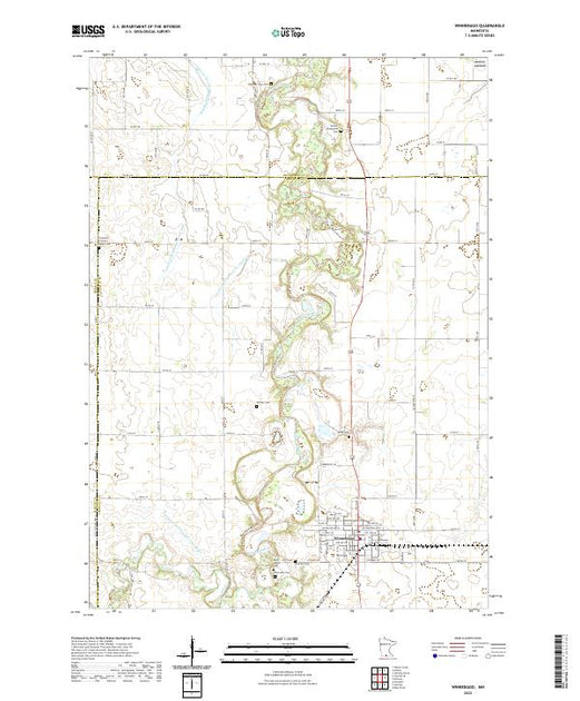 US Topo 7.5-minute map for Winnebago MN – American Map Store