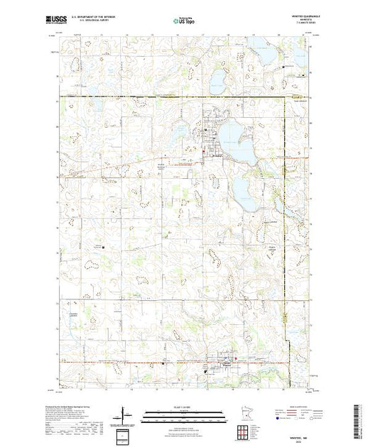 US Topo 7.5-minute map for Winsted MN – American Map Store