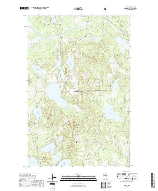 US Topo 7.5-minute map for Wirt MN – American Map Store