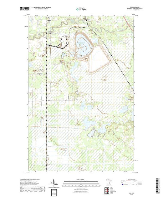 US Topo 7.5-minute map for Zim MN – American Map Store