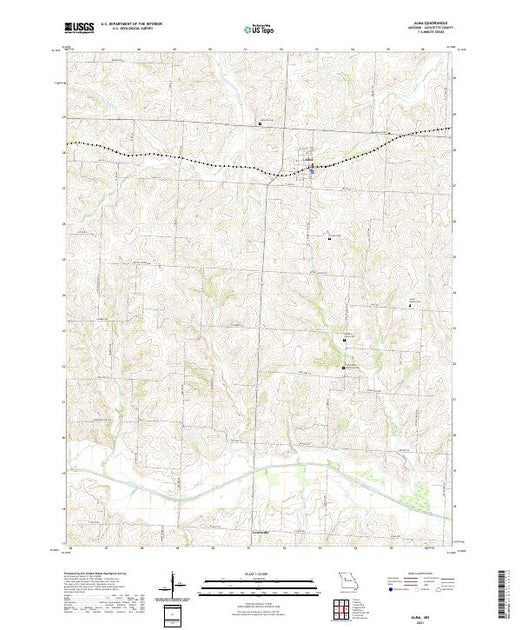 USGS US Topo 7.5-minute map for Alma MO 2021 – American Map Store