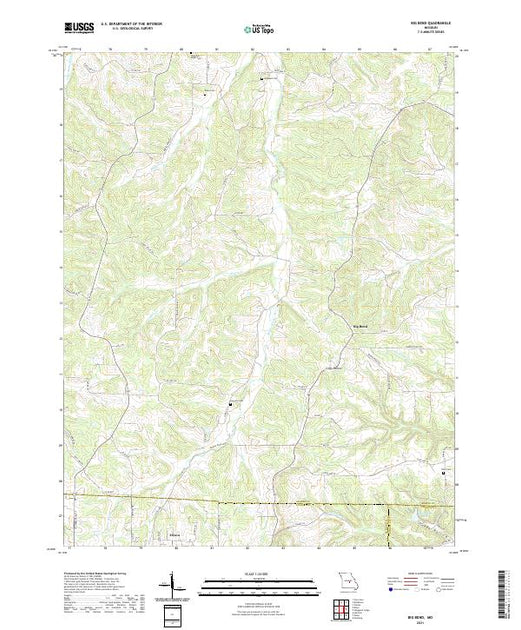 USGS US Topo 7.5-minute map for Big Bend MO 2021 – American Map Store
