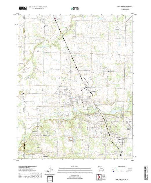 USGS US Topo 7.5-minute map for Carl Junction MOKS 2021 – American Map ...