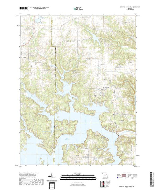 USGS US Topo 7.5-minute map for Clarence Cannon Dam MO 2021 – American ...