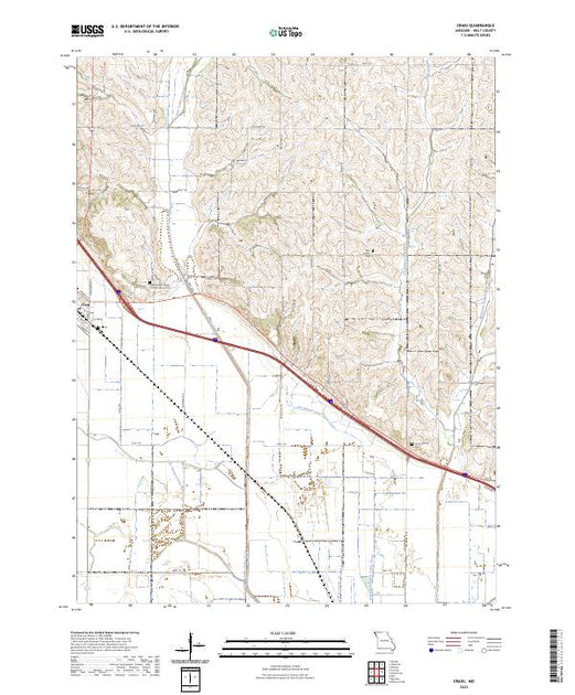 US Topo 7.5-minute map for Craig MO – American Map Store